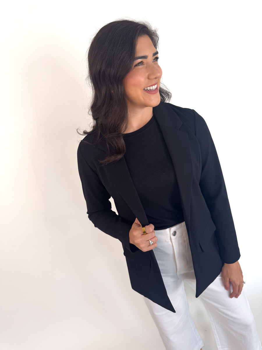 Boyfriend Blazer with Princess Darts – Katsch Boutique