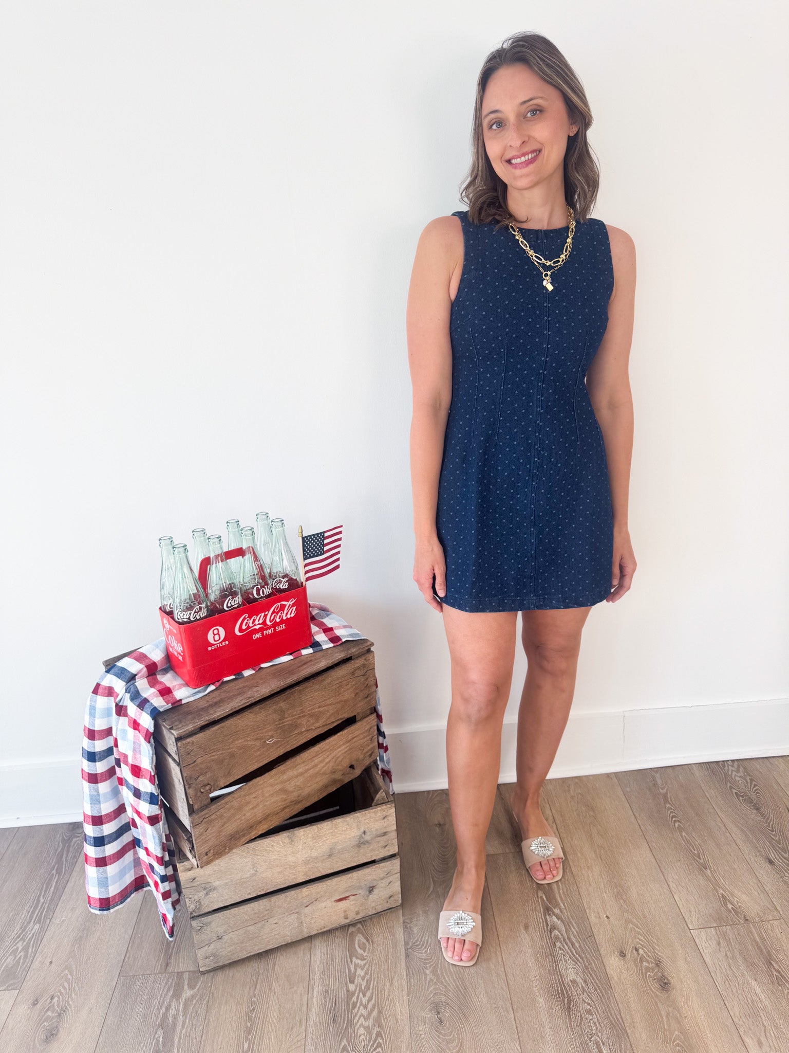 Izzy Sleeveless Dot Dress – Katsch Boutique